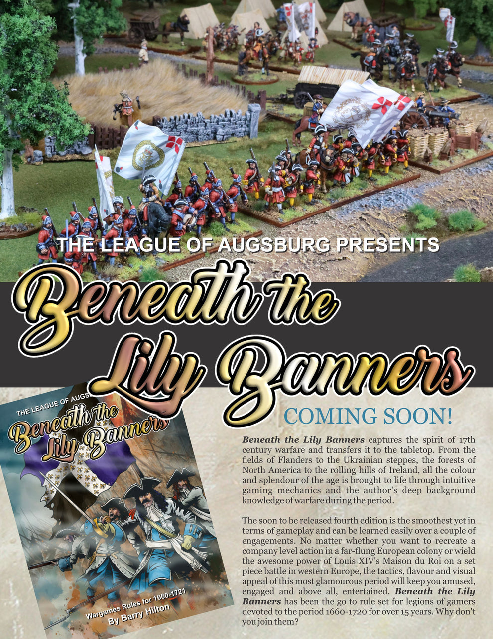 Beneath the Lily Banners Rulebook - PRE ORDER – Phalanx Games & Sundry
